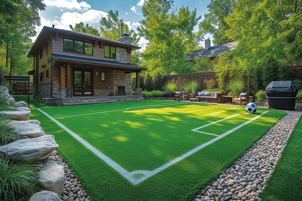Créer un terrain de foot dans votre jardin : guide pratique - Tendances ...